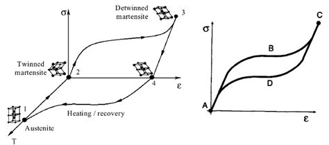 8 A Shape Memory Eect B Pseudoelasticity Download Scientific Diagram