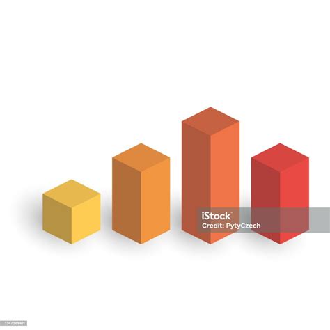 4개의 성장하는 열의 막대 차트 3d 아이소메트릭 컬러풀 벡터 그래프 기둥 건축적 특징에 대한 스톡 벡터 아트 및 기타 이미지 기둥 건축적 특징 차트 0명 Istock