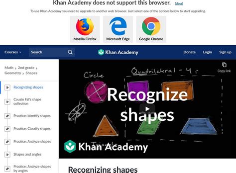 Khan Academy Recognizing Shapes Instructional Video For 1st 2nd