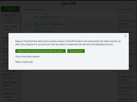 Github Kometenstaubobsidian Version History Diff Get A Diff View Of Your Obsidian Sync File
