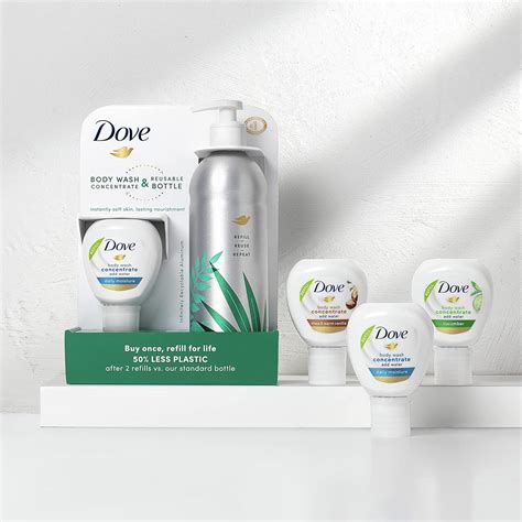 Dove Body Wash Concentrate Refill Shea And Warm Vanilla 4 Pack For