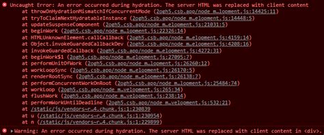 react 18 `hydrateroot` fails even on the most basic example when