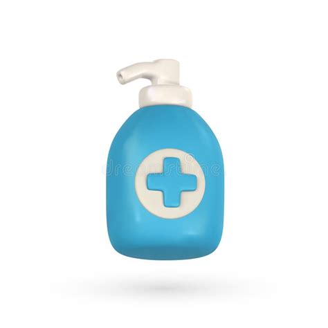 Realistic 3d Antiseptic Liquid Hand Sanitizer Soap Disinfectant Pump