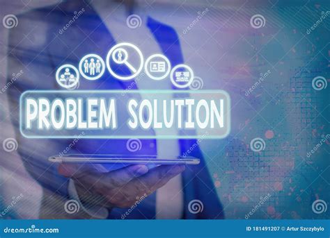 Handwriting Text Problem Solution Concept Meaning Solving Consists Of Using Generic Methods In