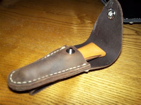 Another Cover For A Small Folding Knife This One Has A Belt Loop On