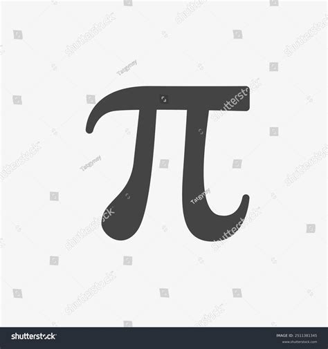 Greek Letter Pi Math Symbol Stock Vector Royalty Free 2511381345