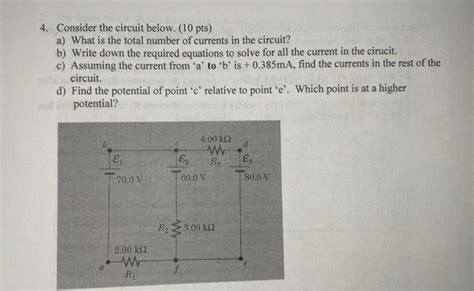 solved 4 consider the circuit below 10pts a what is