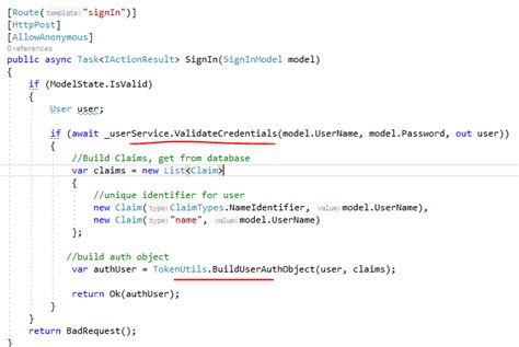 In Memory Logins In ASP NET Core With JWT