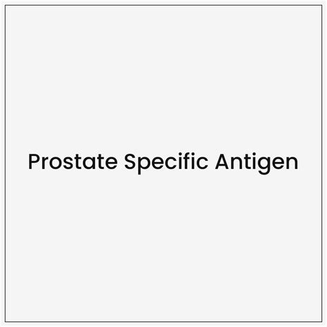 Prostate Specific Antigen Gooddays Healthcare