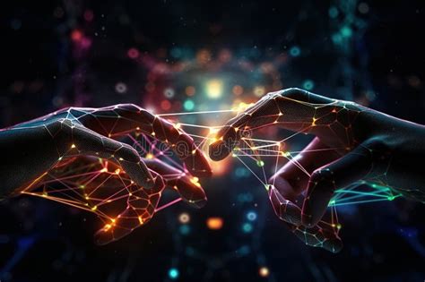 Artificial Intelligence Concept Of Digital Networks Development Of