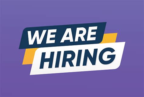 채용 중입니다 채용 공고 배너 벡터 일러스트 레이 션 디자인 서식 파일 구인 중에 대한 스톡 벡터 아트 및 기타 이미지 구인 중 아이콘 사람 구함 표시 Istock