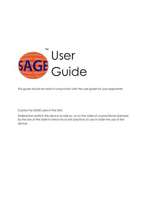 sage user guide issue 5 pdf download