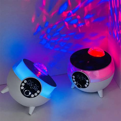 Led Music Lamp Disco Stage Light Alarm Clock Bluetooth Speaker Rgb
