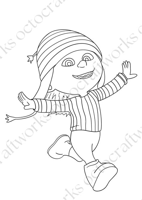 Despicable Me 2 Edith Coloring Pages Despicable Me 2 Edith Coloring Pages