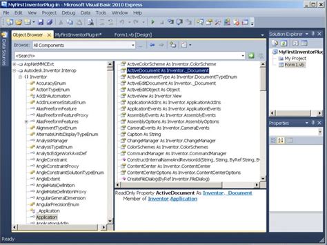 My First Plug In Inventor Api Net 开发从0开始 课程2myfirstinventorplugin