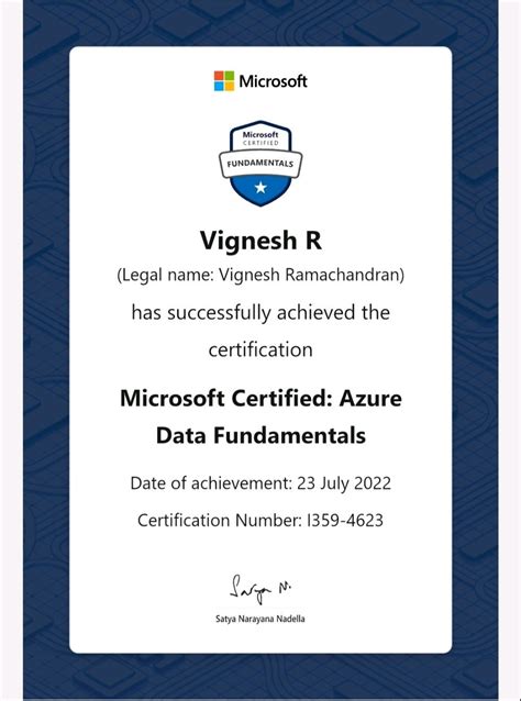 Vignesh R On Linkedin Microsoftazure Microsoftcertified