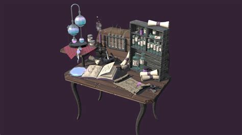 Alchemy Table 3d Model By Kaitlyn Kinsey Kaitlynkinsey 4cc1c1f