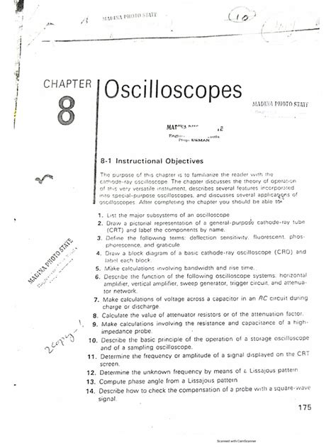 Oscilloscope Notes Pdf