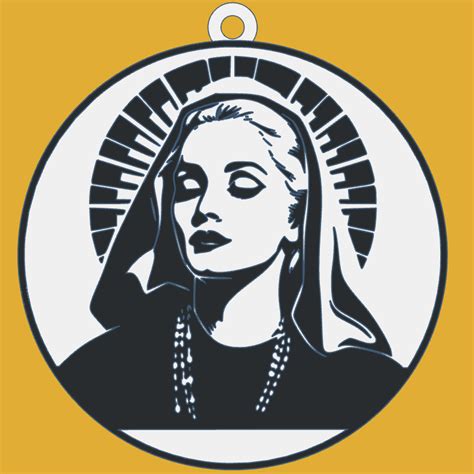Archivo Stl Llavero De Madonna 🔑・modelo Para Descargar E Imprimir En 3d