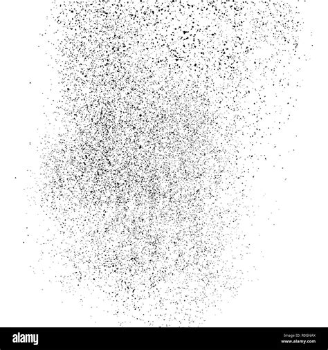 Black Grainy Texture Isolated On White Background Particles Overlay