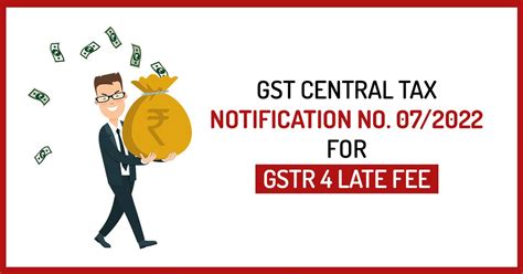 GST Notification Waives Off GSTR Filing Late Fee