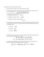 Statistics Exercises Ch 4 Key Pdf Statistics Exercises Numerical Descriptive Techniques 1
