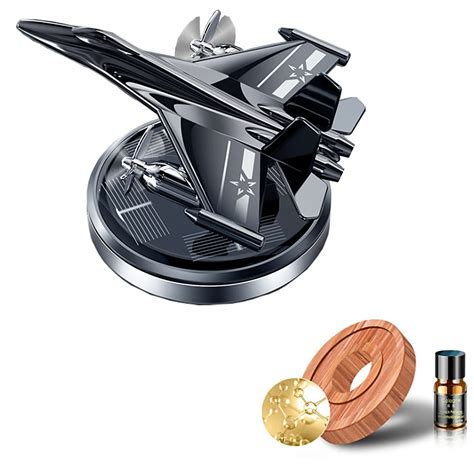 Hiasan Dasbord Mobil Mainan Dashboard Mobil Aromaterapi Solar Pesawat Berputar Otomatisa