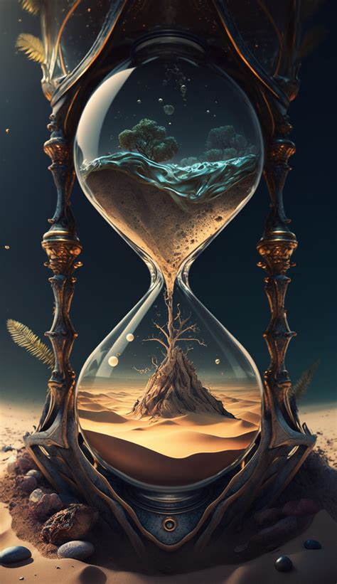 Surreal Hourglass Art