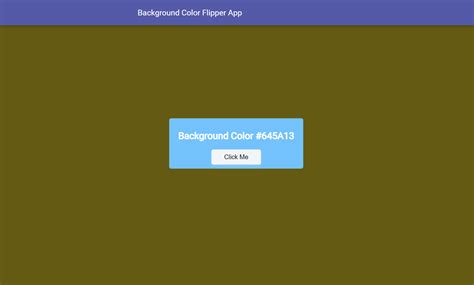 Background Color Flipper App In Vanillajs With Source Code Sourcecodester