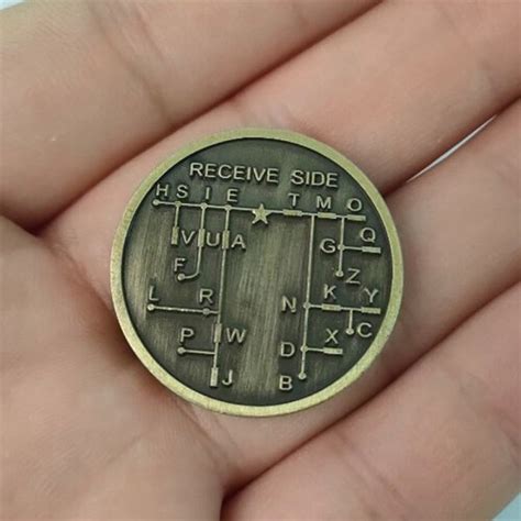 Cw Morse Code Commemorative Coins Cw Training Coin Morse Code Training