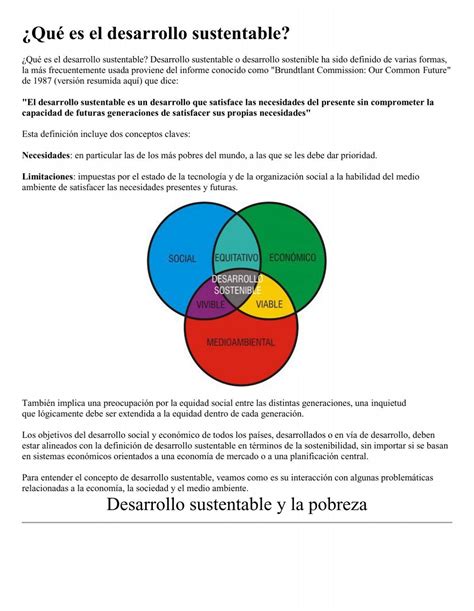 Qué Es El Desarrollo Sustentable