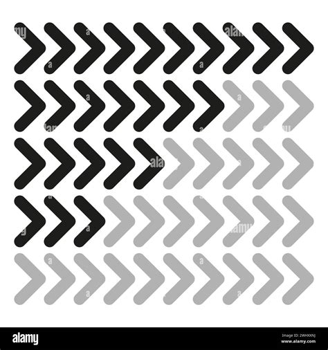 Horizontal Progress Level Indicators In Sequence Vector Illustration Eps 10 Stock Vector