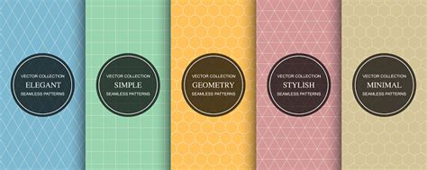 색상 완벽 한 간단한 기하학적 패턴의 컬렉션입니다 미니멀한 기하학 장식 반복 가능한 배경 그리드 텍스처 특이한 끝없는 인쇄 0명에 대한 스톡 벡터 아트 및 기타 이미지