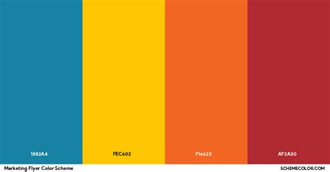 Marketing Flyer Color Scheme Palettes