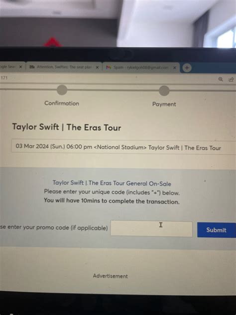 Lf Taylor Swift Access Code Tickets And Vouchers Event Tickets On Carousell