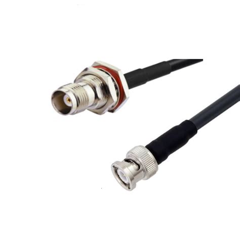 Tnc Female Bulkhead To Bnc Male Rg223 Cable Assembly