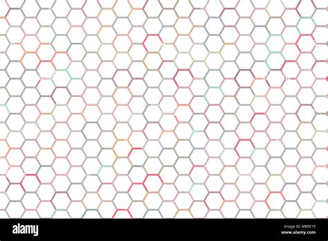 Abstract Background With Shape Of Hexagon Pattern Style Of Mosaic Or Tile Vector Illustration