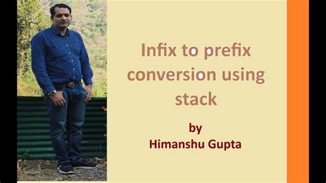 Infix To Prefix Conversion Using Stack Youtube