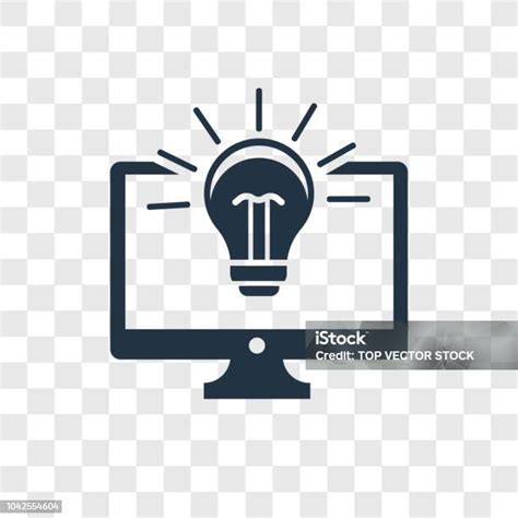 투명 한 배경 아이디어 투명도 로고 디자인에 고립 된 아이디어 벡터 아이콘 로고에 대한 스톡 벡터 아트 및 기타 이미지 로고 발명 밝은 빛 Istock
