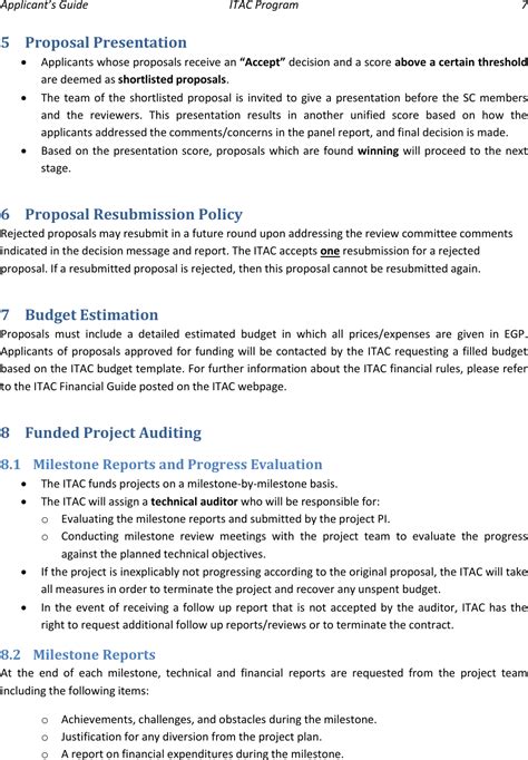 Applicants Guide For Proposal Submission Applicant 2016