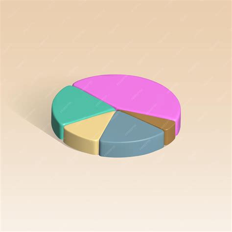 Premium Vector Pie Chart 3d Icon Pie Chart 3d Illustration