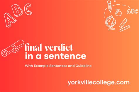 How To Use Final Verdict In A Sentence Easy Examples
