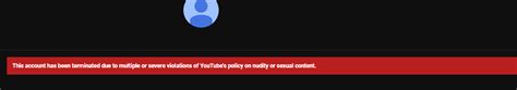 My Channel Got Suspended Because Of Nudity And Sexual Content Tf Like Most Of My Yt Videos Are
