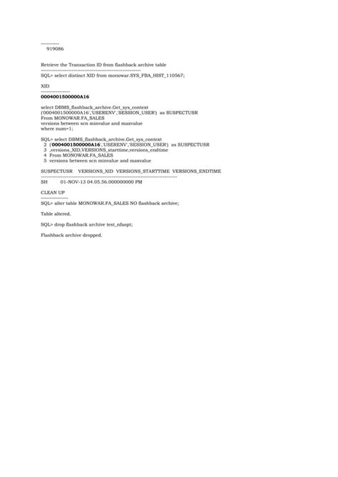12c Database Temporal Validity And Flashback Archive Testing Pdf