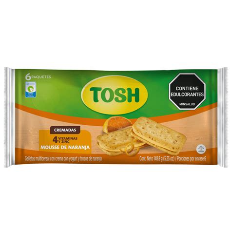 Galleta Tosh Mouse Naranja 1488 G Olímpica