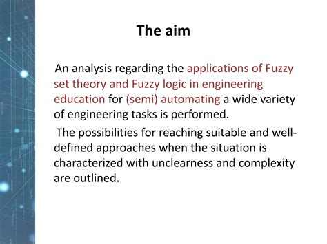Fuzzy Set Theory And Fuzzy Logic For Activities Automation In