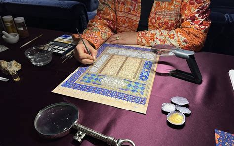 Tazhib The Art Of Islamic Illumination Workshop Aga Khan Museum