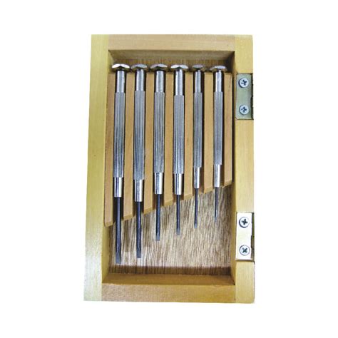 6 Piece Flat Screwdriver Set Goldsmith And Jewellery Supplies
