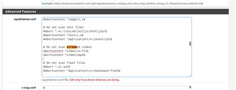 resolved clamav custom database for low memory systems netgate