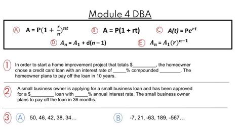 Mathematical For Financial Literacy Module 4 Dba R Flvs